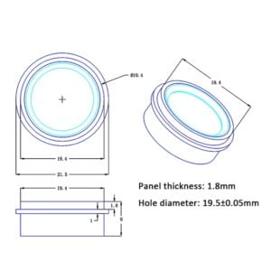 Fingerprint Sensor Module R502-F by GROW - Sastron Limited